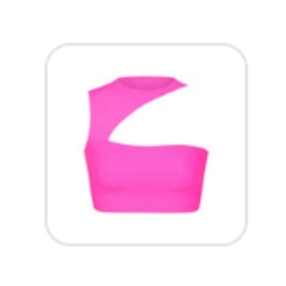 SKIMS | Tops | Skims Plus Size Fits Everybody Cut Out Super Cropped Top ...